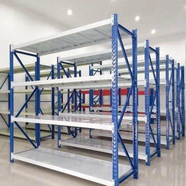 White Storage Shelves