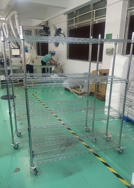 Free Standing Wire Shelving