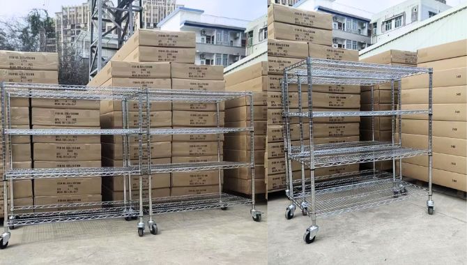 Free Standing Wire Shelving